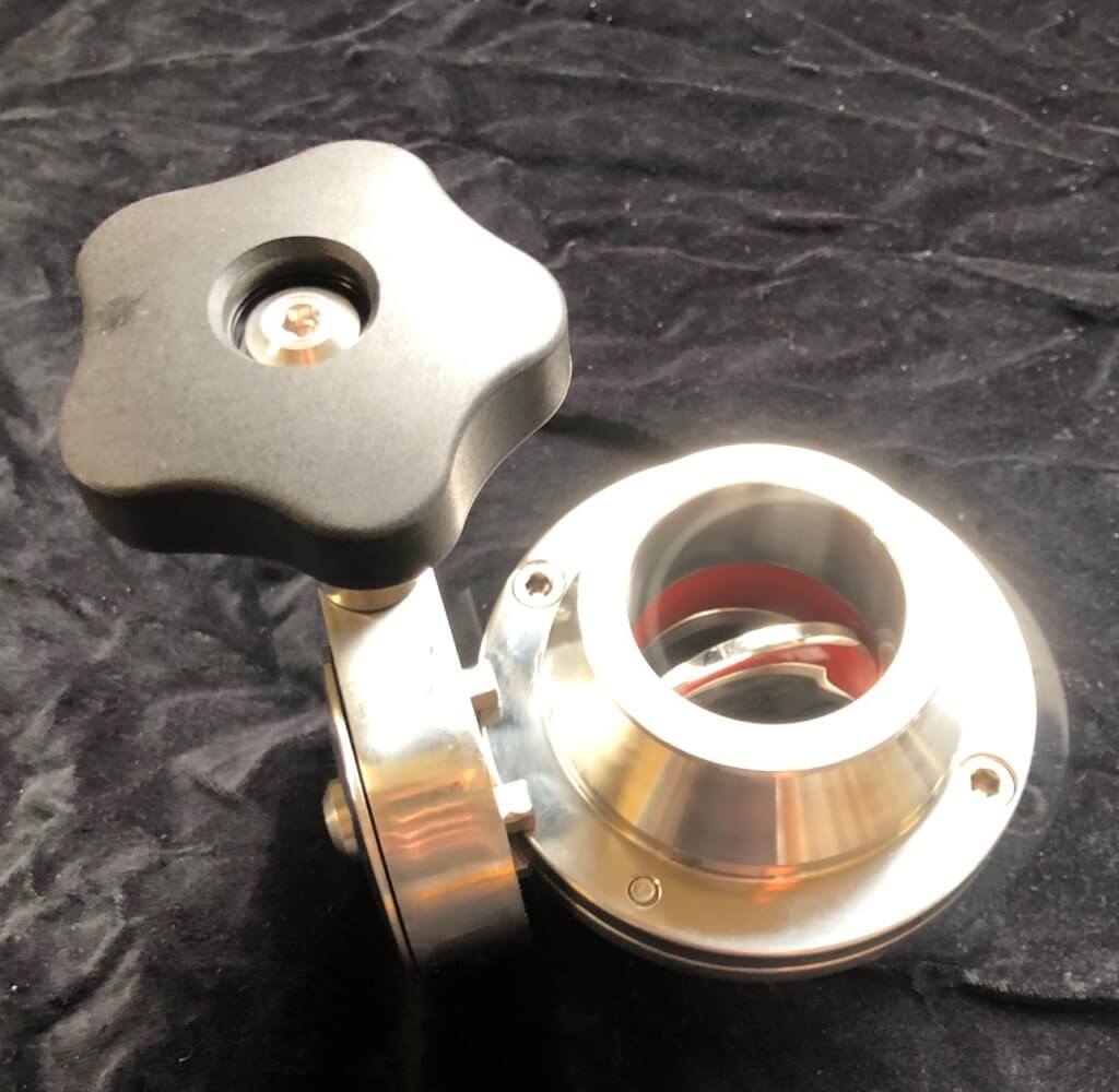 Tassalini Tri Clamp Butterfly Valve in 304 Stainless Steel with Micro ...