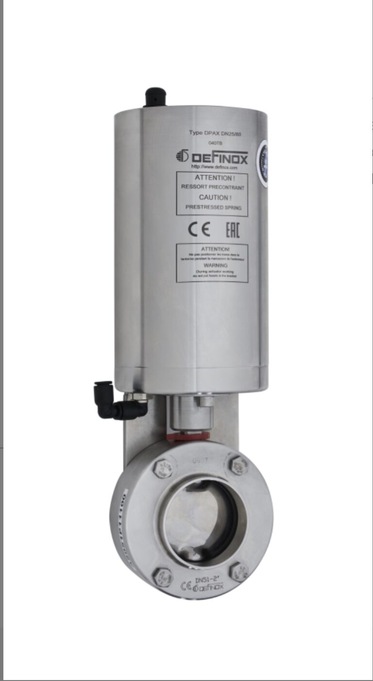 Definox DPAX Pneumatically Actuated Butterfly Valves | R&S Supply Company